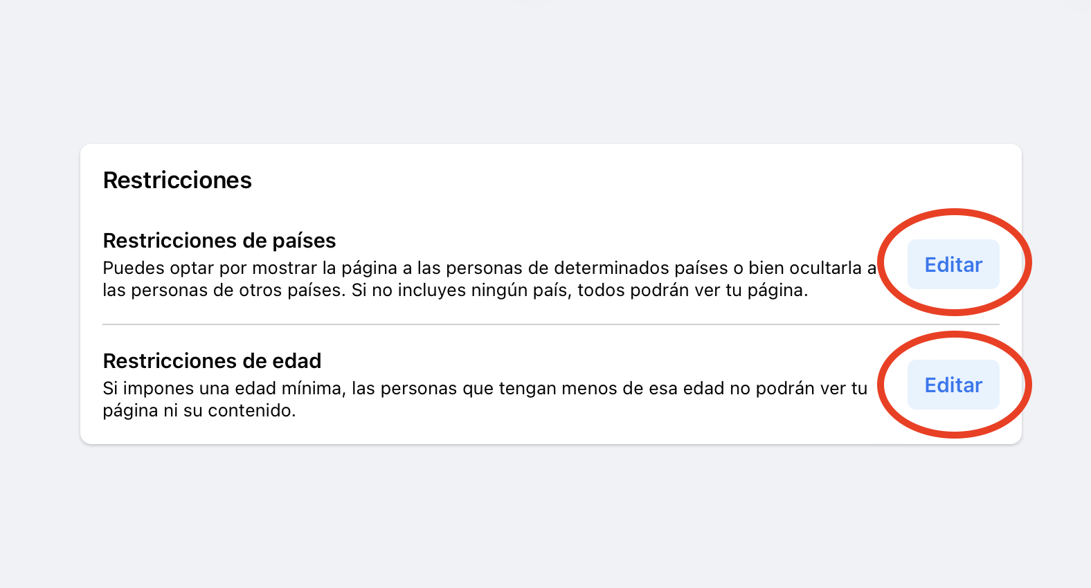 Cómo configurar restricciones por país y por edad en Facebook ...